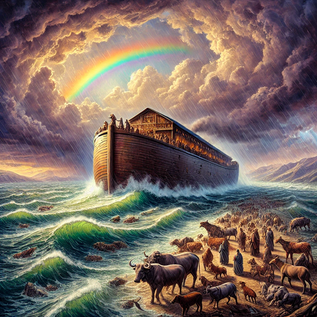 O Dilúvio: A História de Noé e Sua Família na Arca - Caminho Bíblico
